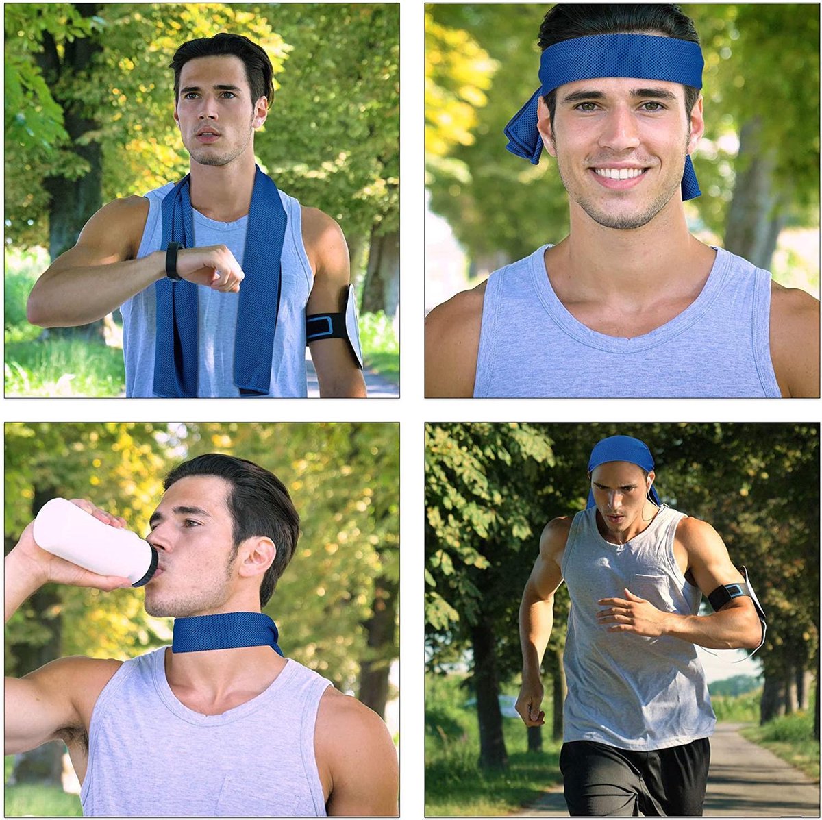 Verkoelende Handdoek 4x - Microvezels - Koeldoek - Sport & Fitness ...