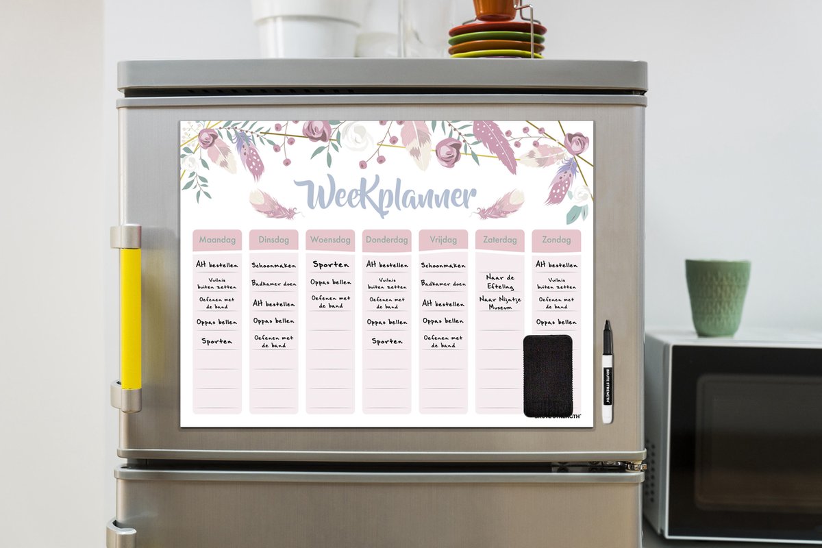 Magnetisch Weekplanner whiteboard (37) - A3 - Planbord - Dagplanner ...