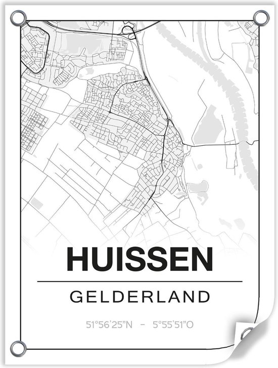 Tuinposter HUISSEN (Gelderland) - 60x80cm | bol
