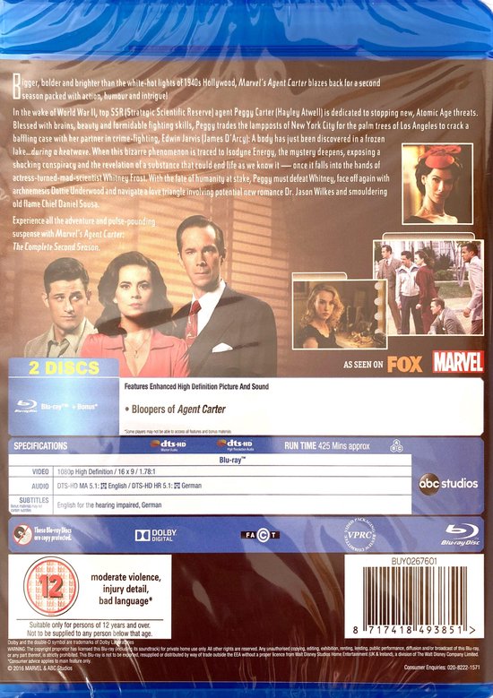 Marvel's Agent Carter - Season 2 [Blu-ray] | Dvd's | bol.com
