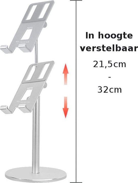Telefoon & Tablet Houder - In Hoogte Verstelbaar - Ipad Standaard ...