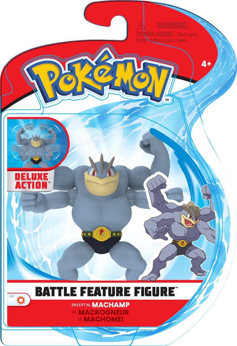 Pokémon Battle Feature Speelfiguur - Machamp 11 cm | bol.com