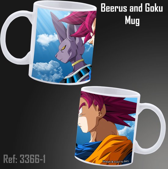 Beerus and Goku Mug Printed Dragon Ball Mug Dragon Ball Super | bol