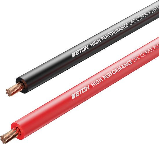 Eton PCC20 - Audiokabel - 20mm2 OFC kabelset - voedingskabelset - 100% koperen kabel... | bol