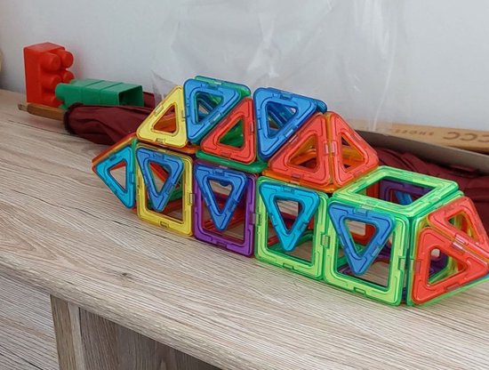 Yippiez - Magnetische bouwstenen Multicolor blokken tegels - 100 delige ...