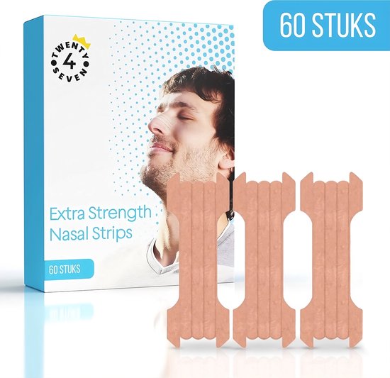 Twenty4seven® Anti Snurk Neusstrips - 60 Stuks - Neuspleisters ...