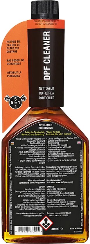 5IN1 Roetfilter Reiniger DPF Cleaner Regenerator 310ml [Roet Filter ...