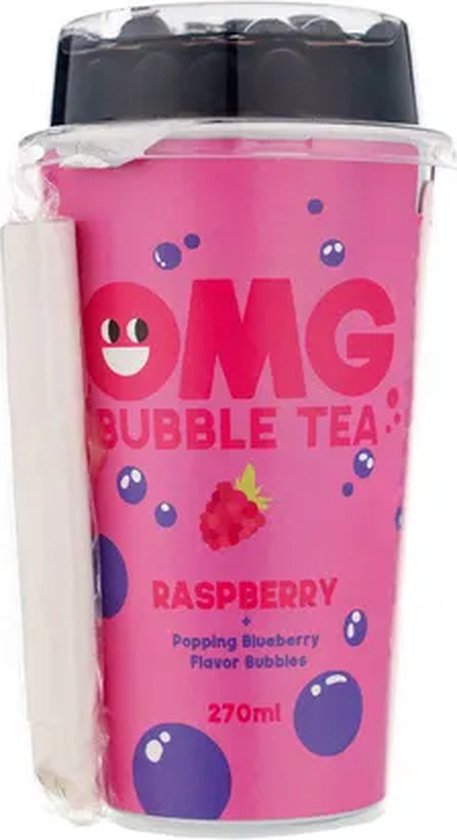 OMG | Bubble Tea | Raspberry Blueberry | Cup | 10 stuks | 270 ml | bol