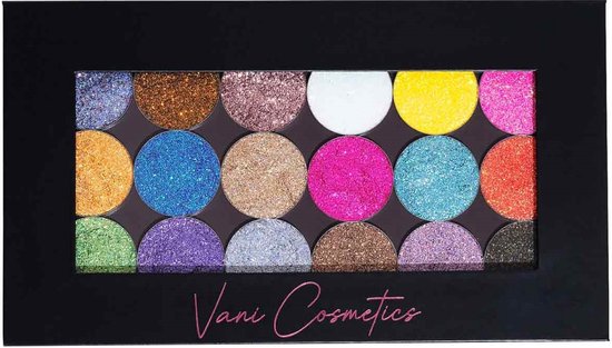 Vani cosmetics Pressed glitter bestseller palette | bol