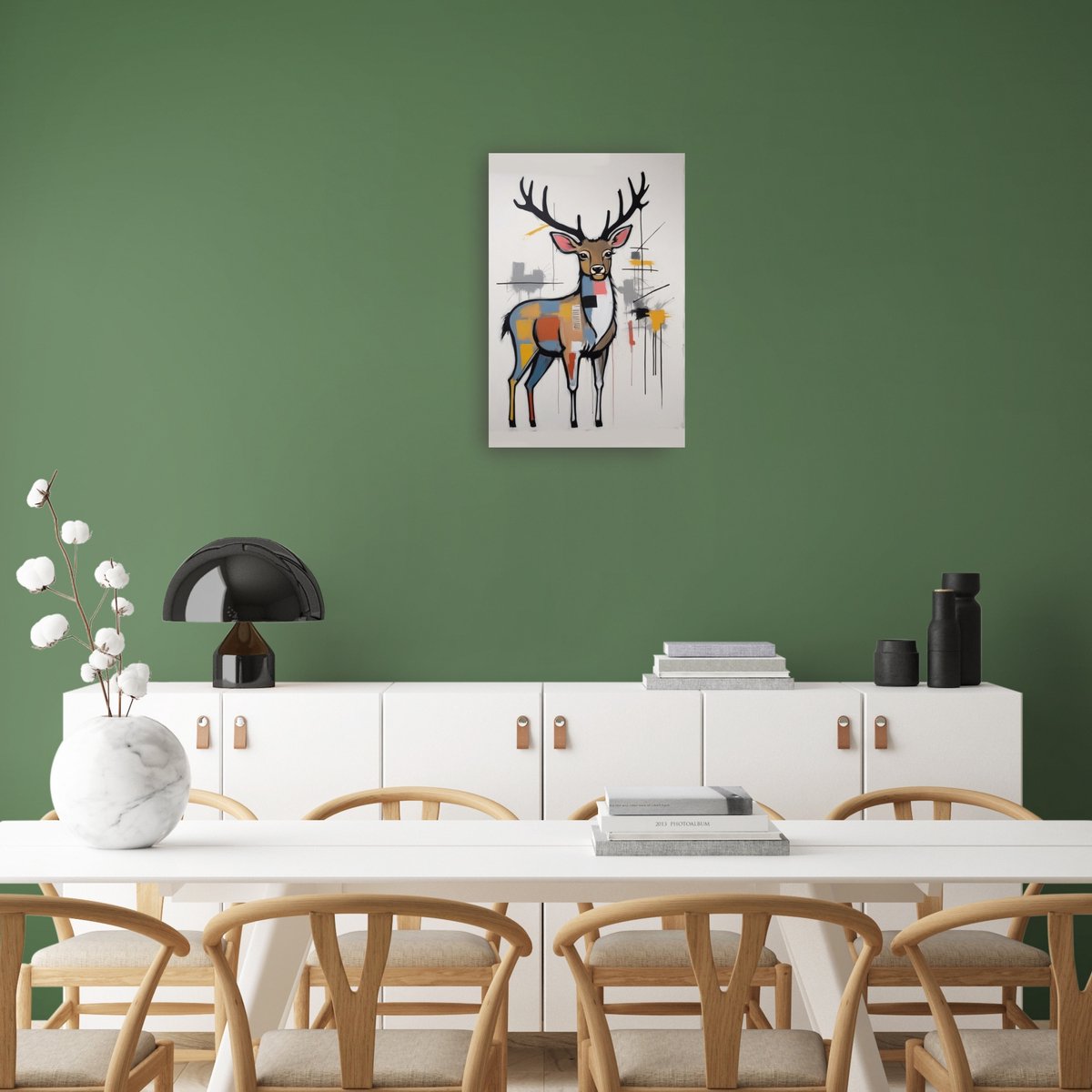 Hert Basquiat poster - Hert poster - Muurdecoratie Jean-Michel Basquiat ...