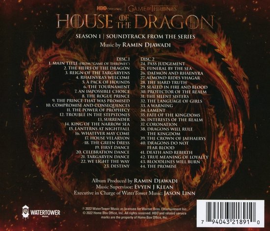 Ramin Djawadi - House Of The Dragon: Season 1 (Soundtrack From The Series) (2 CD),... | bol