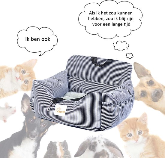CALIYO Autostoel Hond – Hondenmand – 2 in 1 – Hondenmand - Autostoel Hond - 55 x 50 x... | bol