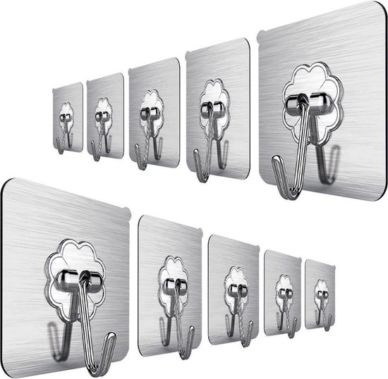 10x Muurhaken - Zelfklevend | bol