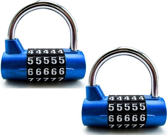 5-Cijferige Combinatie Hangsloten 2Pak Resetbare Zware Kwaliteit ...