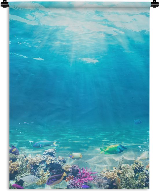 Wandkleed - Wanddoek - Onderwaterwereld - Zeedieren - Water - Zee ...