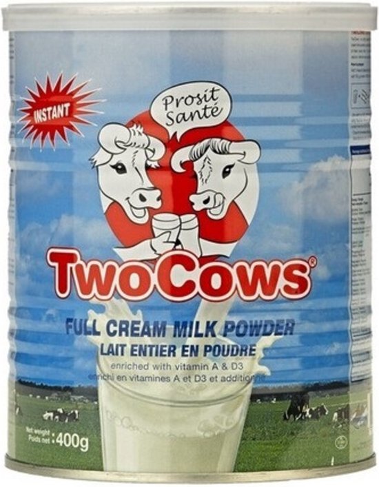 Two Cows Instant Melkpoeder 400 gr | bol