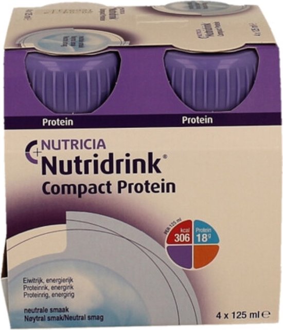 6x Nutridrink Compact Protiene Neutraal 4-Pack 125 ml | bol