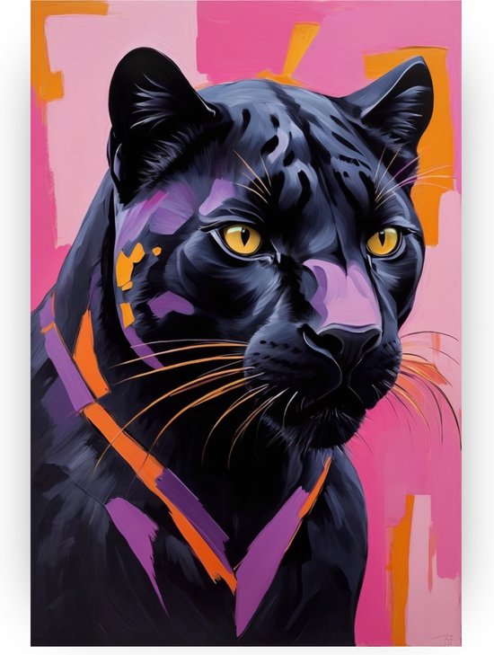 Zwarte panter poster - Kinderkamer poster - Poster panter ...