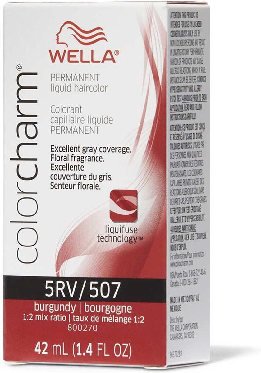 Wella Color Charm Liquid Haircolour - 5RV - Burgundy - Wella Haarverf ...