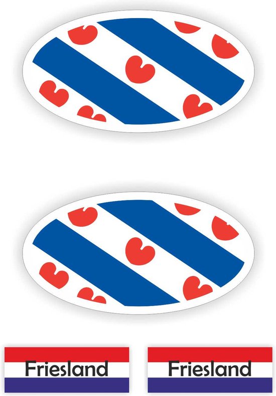 Jerma-Friesland vlag-Auto bumper stickers-Provincie auto stickers | bol