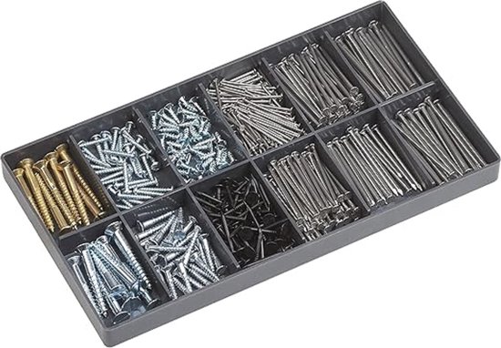 spijkers assortiment - Nagelset aan de Muur, Platte Kopspijkers, Foto ...