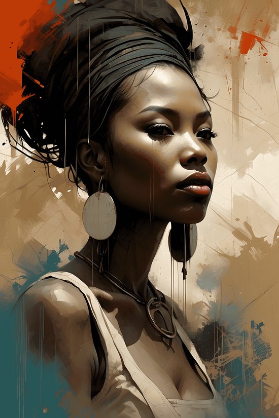 Afrikaanse Prinses Poster | Model Poster | African Queen | Afrika ...