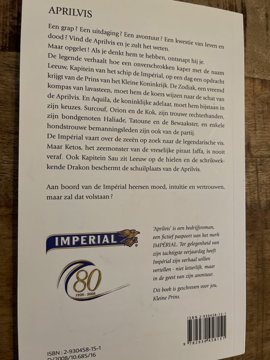 Aprilvis - Een verhaal van Impérial, Donna Halévy | 9782930458151 ...