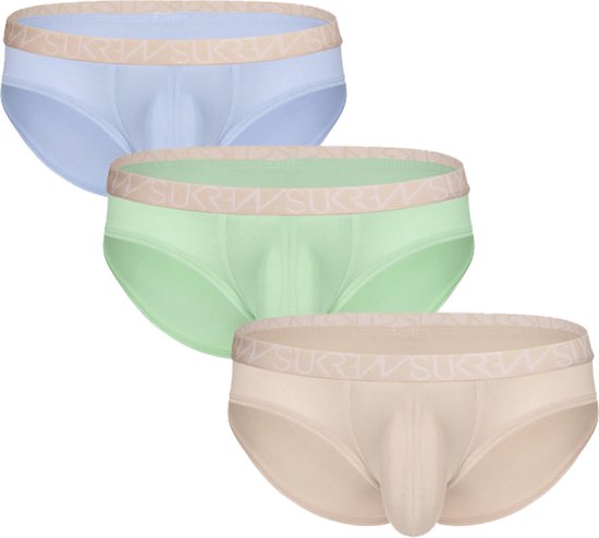 Sukrew Low-rise Brief BLOSSOM Multipack 1 x Amethyst, 1 x Apple Green ...