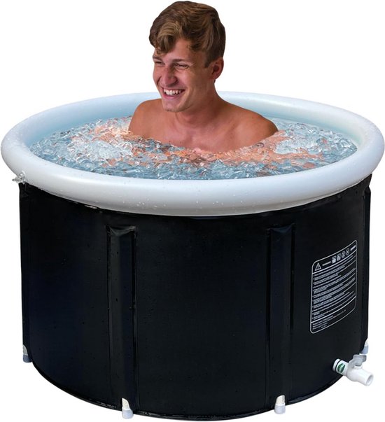 Ijsbad - Zitbad - Ice Bath - 320 Liter - Dompelbad - Zwart | bol