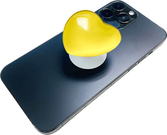 Hartje telefoonbutton - Geel | bol
