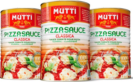 Mutti - Pizzasaus Classica - 3x 4,1 kg | bol