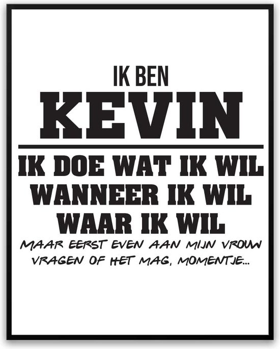 Kevin- Partner toestemming vragen Fotolijst met glas 50 x 70 cm ...