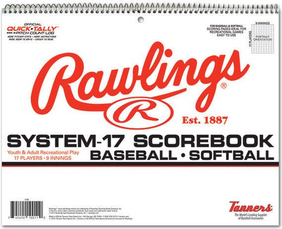 Rawlings Systeem-17 Honkbalscoreboek (17SB) | bol