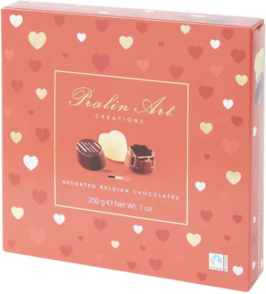 Belgische chocolade bonbons in Valentijn cadeau doos 200 g. | bol