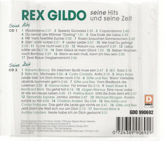 Seine Hits und Seine Zeit von Rex Gildo, Rex Gildo | Muziek | bol