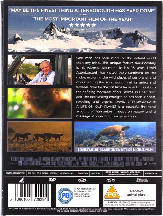 David Attenborough: A Life On Our Planet (DVD) (Dvd), David ...