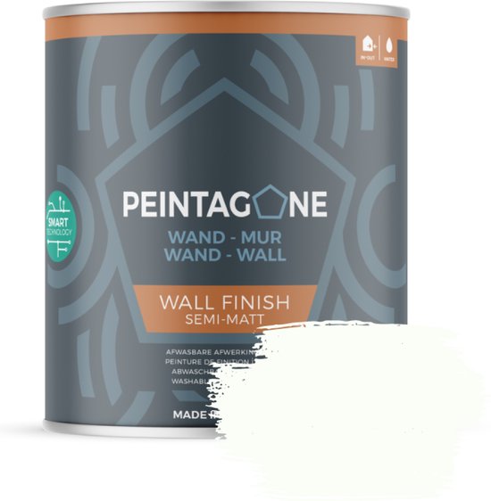 Peintagone - Wall Finish Semi-Mat - 1 liter - PE001 Purity | bol