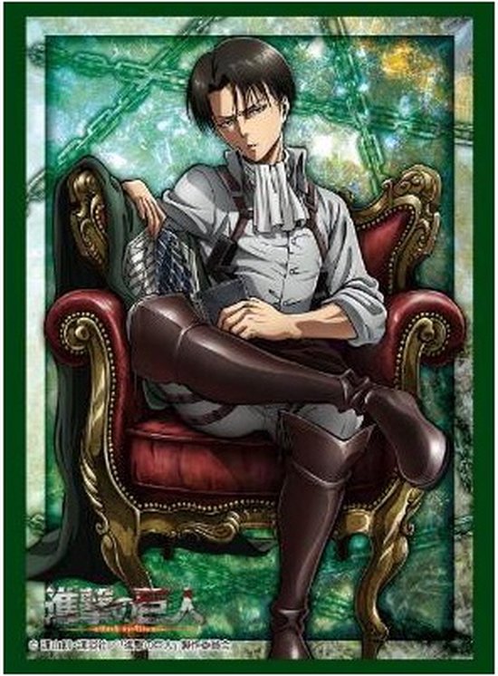 Bushiroad - Attack on Titan - Levi - Card Sleeves 60 stuks - 92mm x 67 mm | bol
