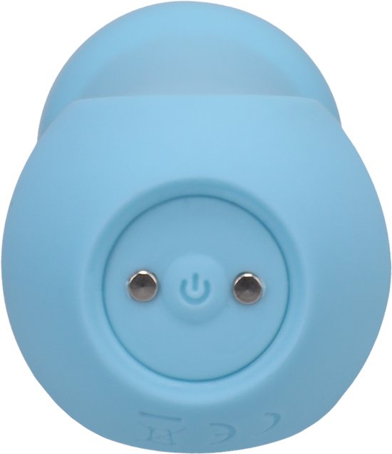 Doc Johnson - Euphoria - Rechargeable Silicone Wand Vibe - Blue | bol