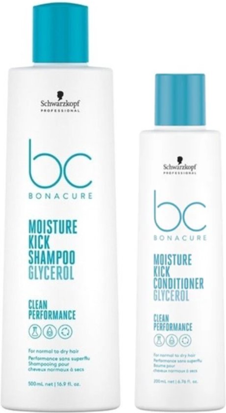 Schwarzkopf BC Moisture Kick Shampoo & Conditioner - 500ml+200ml | bol