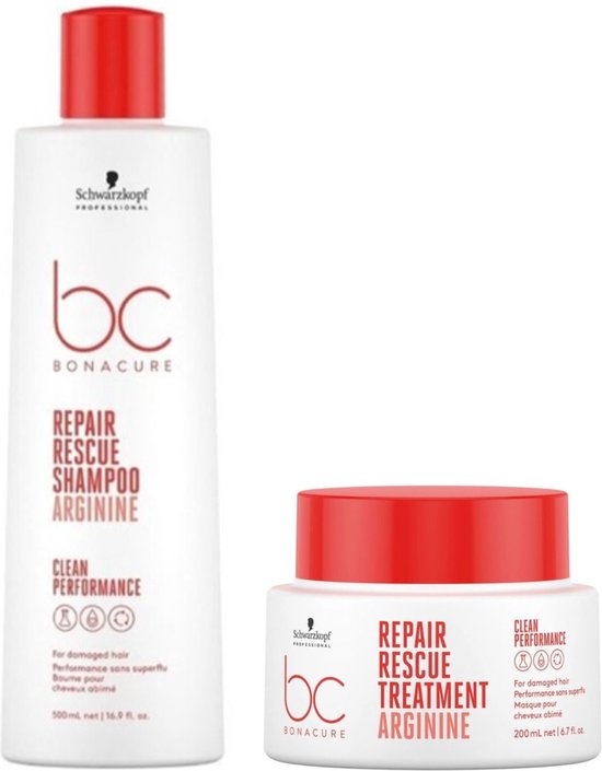 Schwarzkopf BC Repair Rescue Shampoo & Treatment - 500ml+200ml | bol