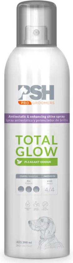 PSH - Total Glow - Anti Statische En Glanzende Honden Spray - 300ml | bol