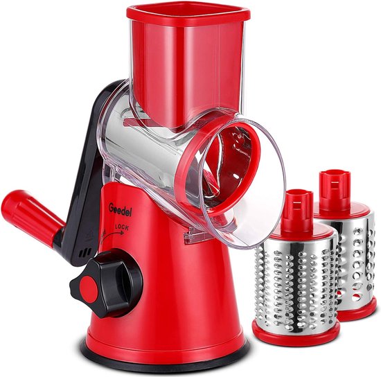 Rasp voor groenten met 3 trommelbladen, trommelrasp, sneller en ...