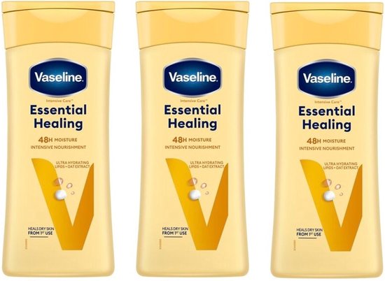 Vaseline Intensive Care Essential Healing Body Lotion - 3 x 400 ml | bol