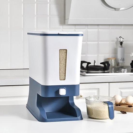 Rijst dispenser - bewaarpotten - keuken opslag - dispenser cornflakes ...