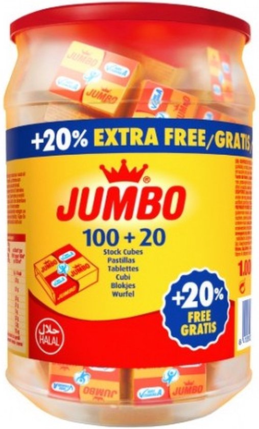 Jumbo Stock Cubes 100+20 1200g | bol