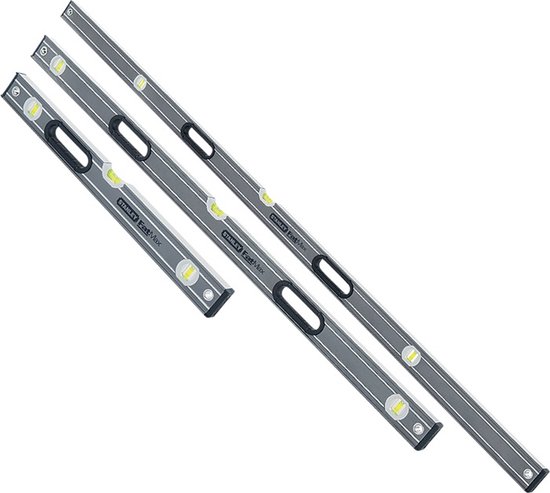 Stanley Fatmax Pro Waterpas-set in tas – 60, 120 en 180cm (4-delig) | bol