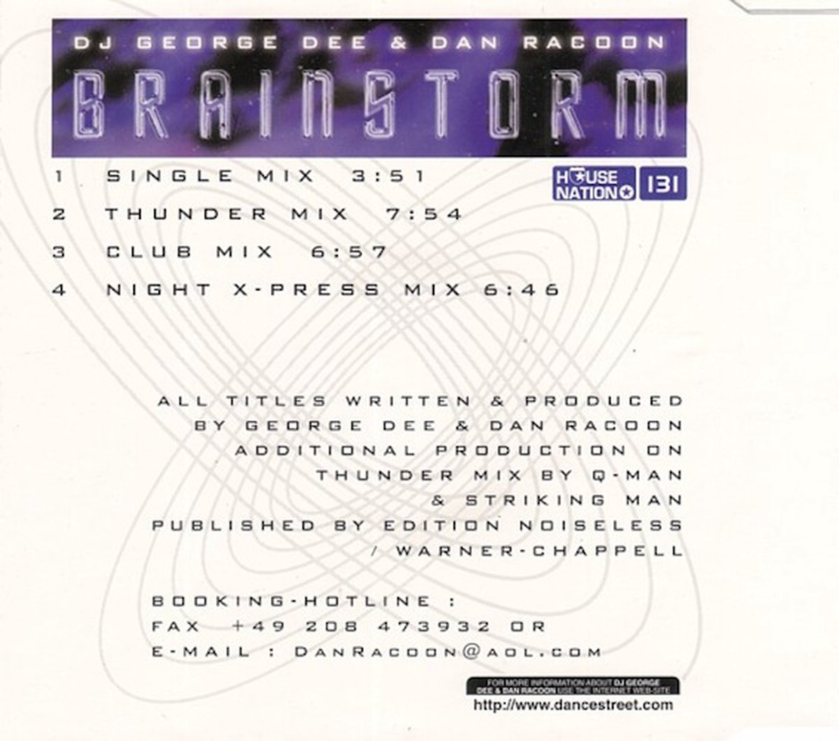 Brainstorm, Dj George Dee & Dan Racoon | Muziek | bol