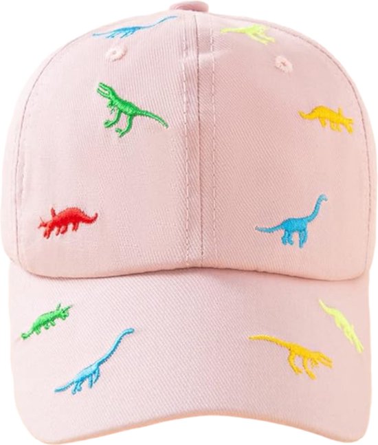 Baseball Cap Dino's - Roze - maat 50/54 - Kind 2 tot 5 jaar ...