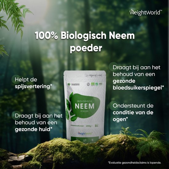 WeightWorld Biologisch Neem Poeder - Afkomstig van verse Ayurveda neem ...
